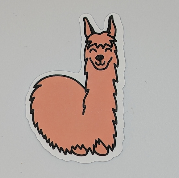 Source Unknown | Design | Llama Sticker | Poshmark